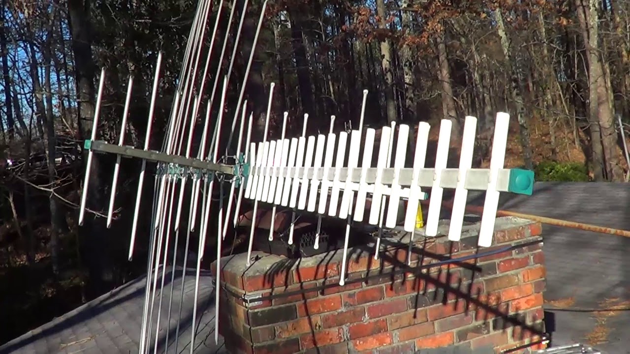 Deep Fringe Antenna Preamp drip loop. - YouTube