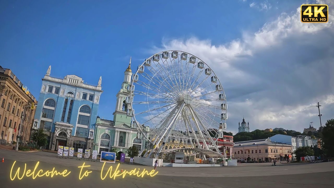 Kyiv City Walking Tour 23.08.2022. Ukraine, Europe. Virtual tour in ...