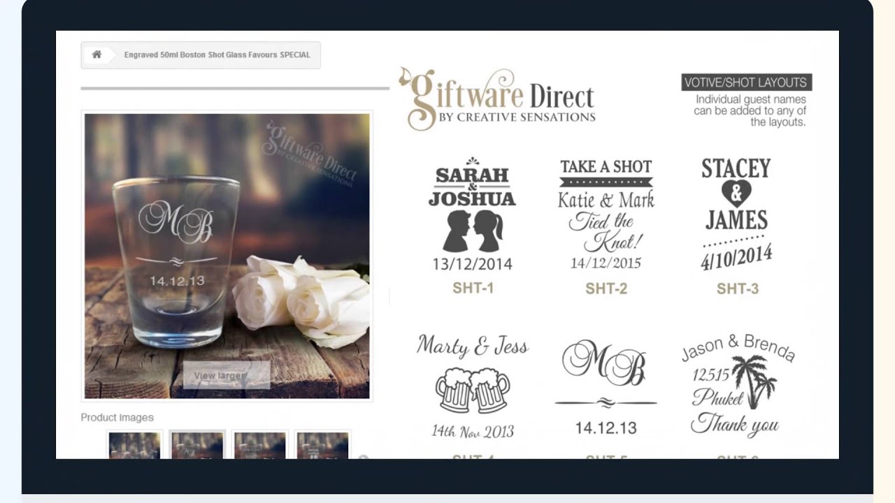 Giftware Direct Introduction video Unique personalised gifts wedding ...