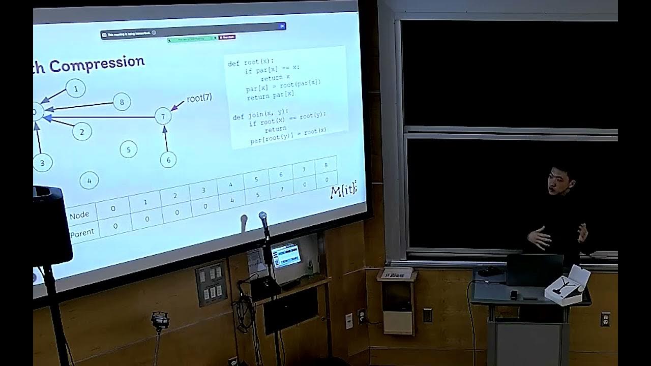 MIT 6.S088 Lecture 6 (Disjoint Set Unions) - YouTube