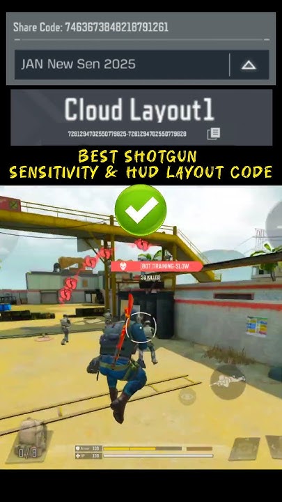 PRO SHOTGUN Setting in CODM BR 💯🔥Codmobile🤕CODM Pro Setting #shorts #codmbr #codm #ff # ...