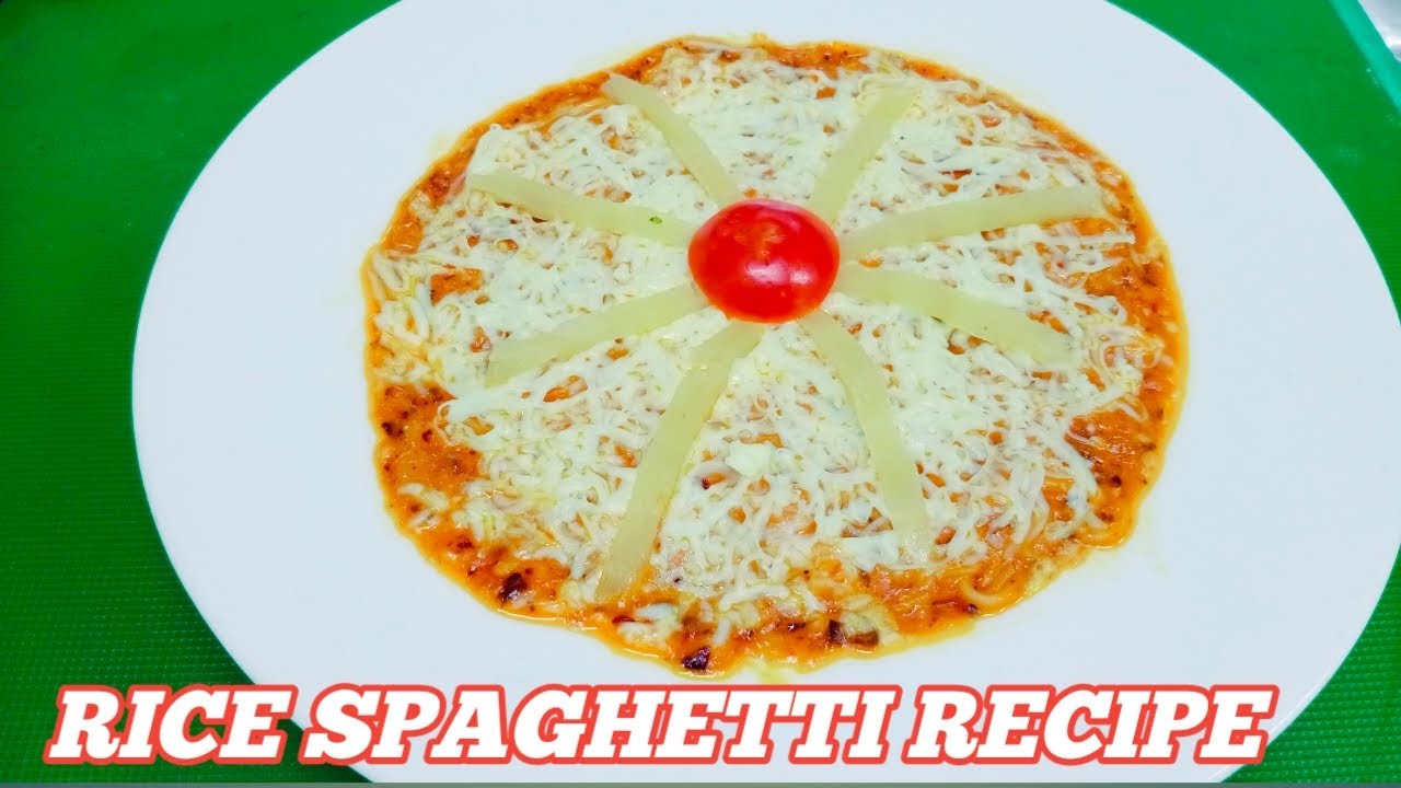 Rice spaghetti recipe !! Spaghetti Cheese Butter Rice - YouTube