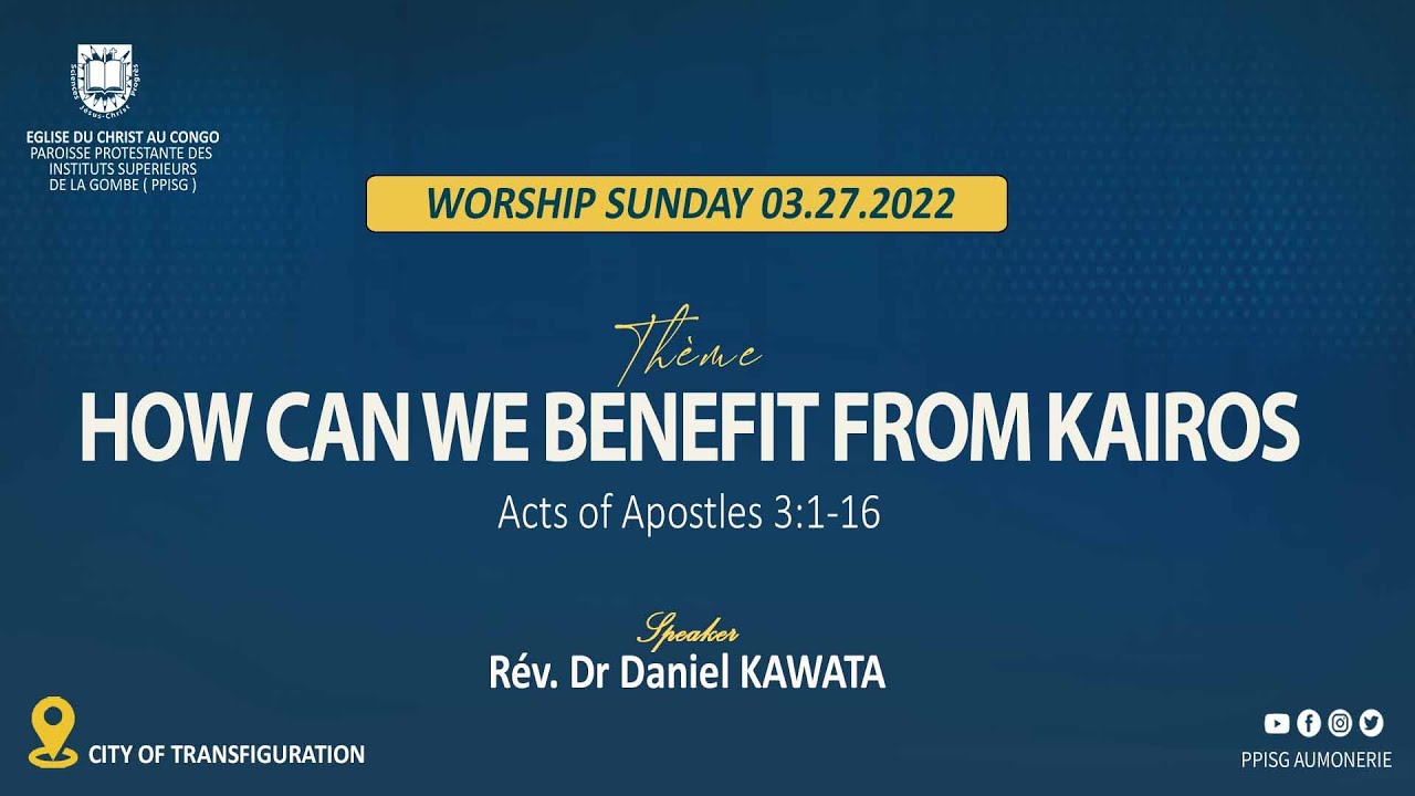Rév. Dr Daniel KAWATA | HOW CAN WE BENEFIT FROM KAIROS - YouTube