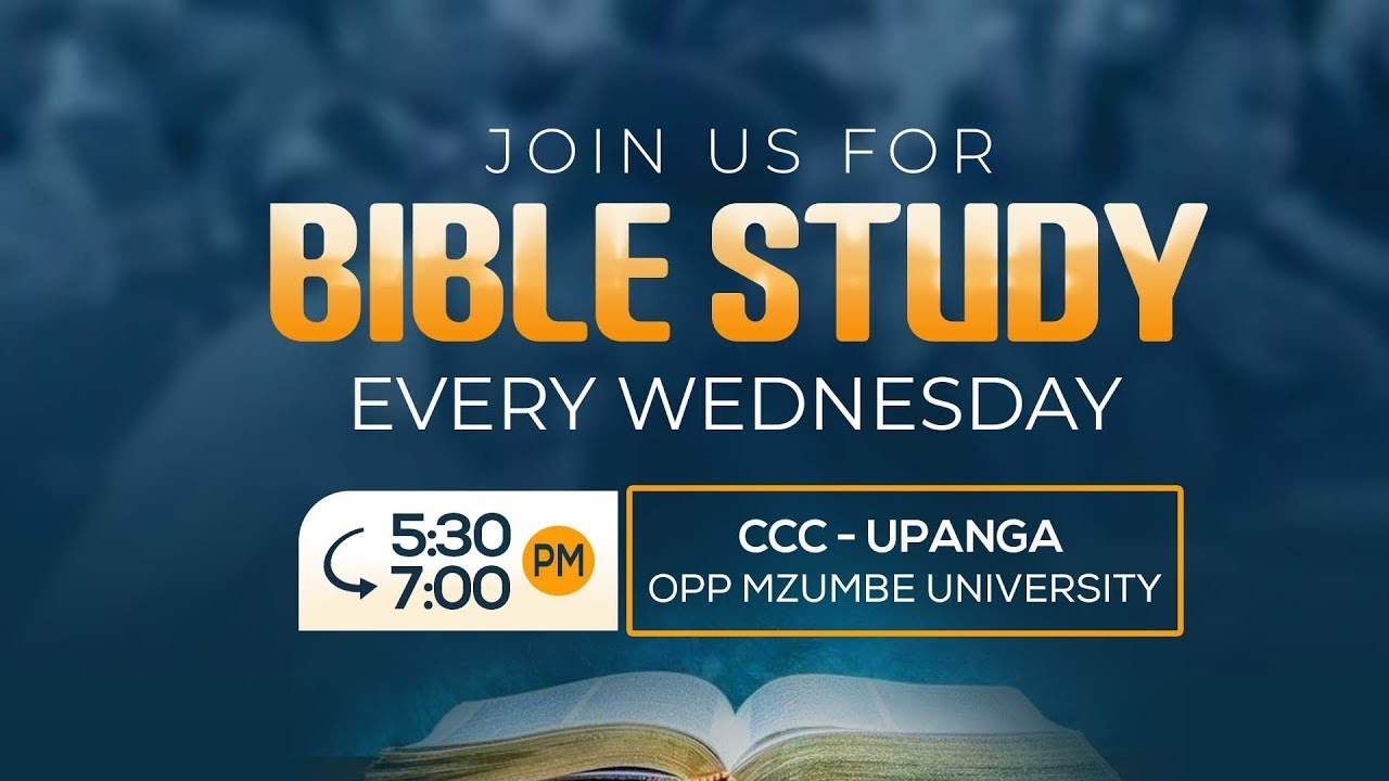 BIBLE STUDY SERVICE | CCC UPANGA - YouTube