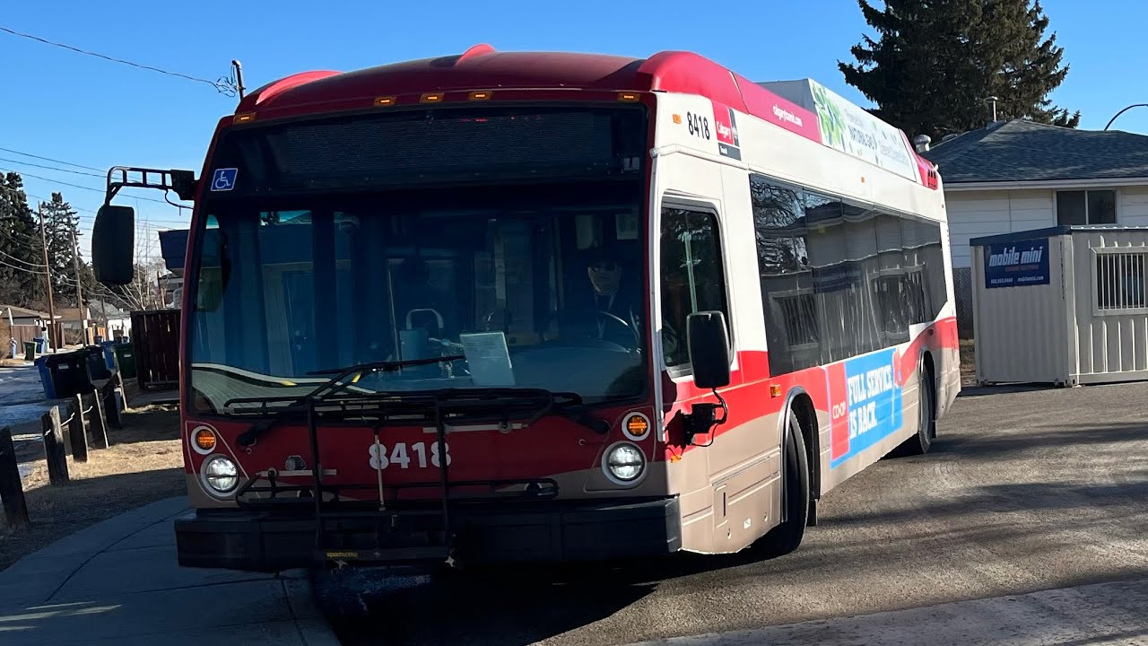 Calgary Transit 2019 Nova Bus LFS CNG - 8418 - YouTube