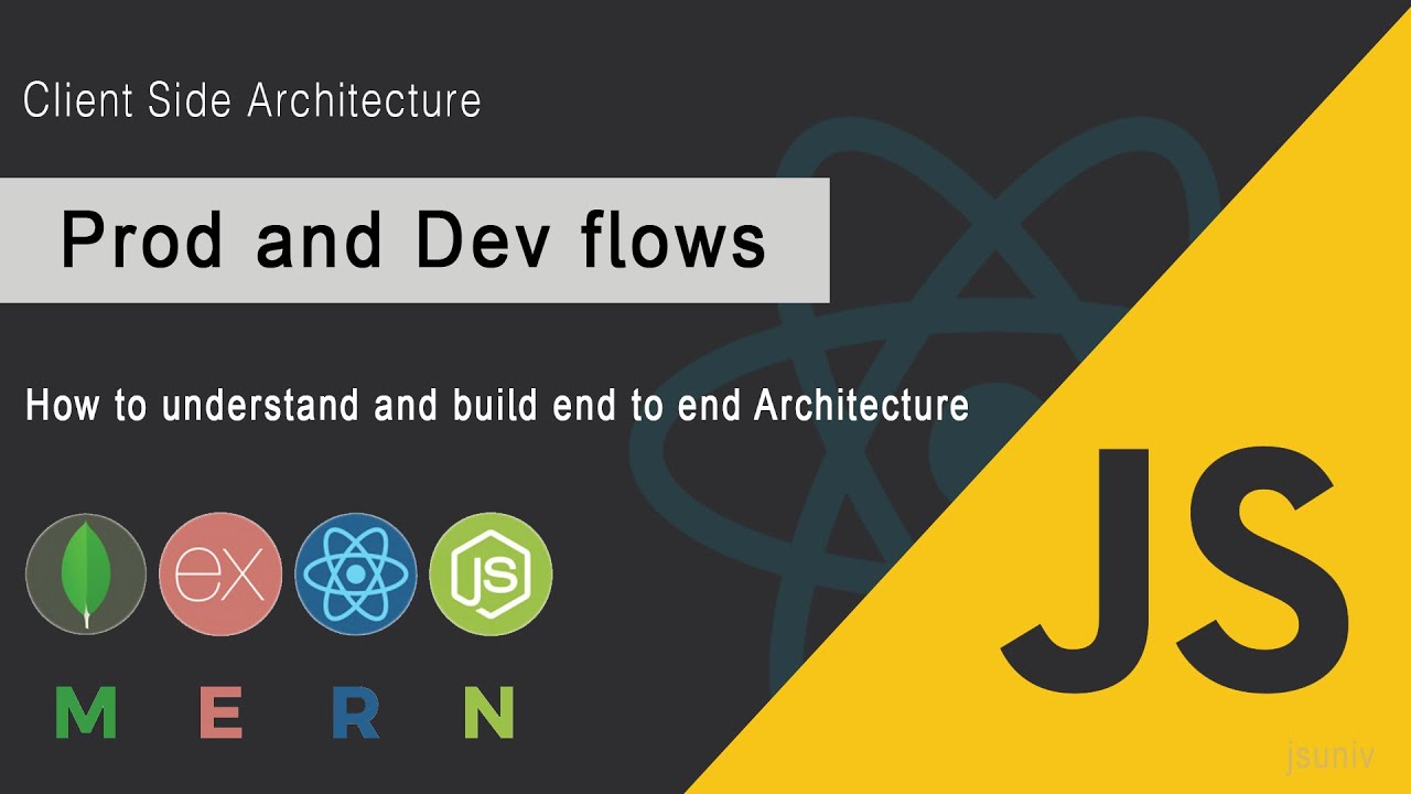 Build End To End Architecture Client Side Architecture Mern Stack Jsuniv Youtube