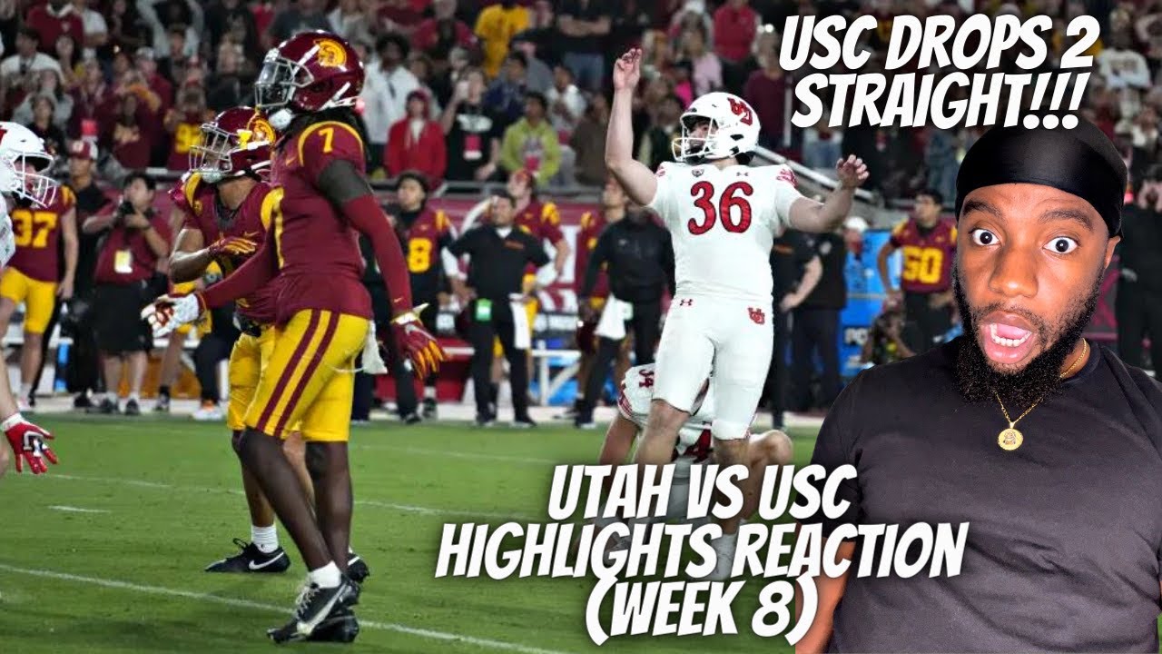 REACTION TO #14 Utah VS #18 USC Highlights | 2023 Week 8 College ...