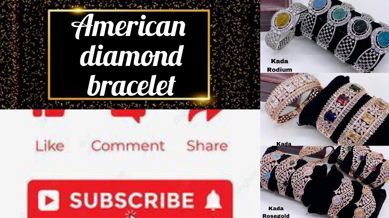 Latest American diamond bracelet collection.AD bracelets design ...