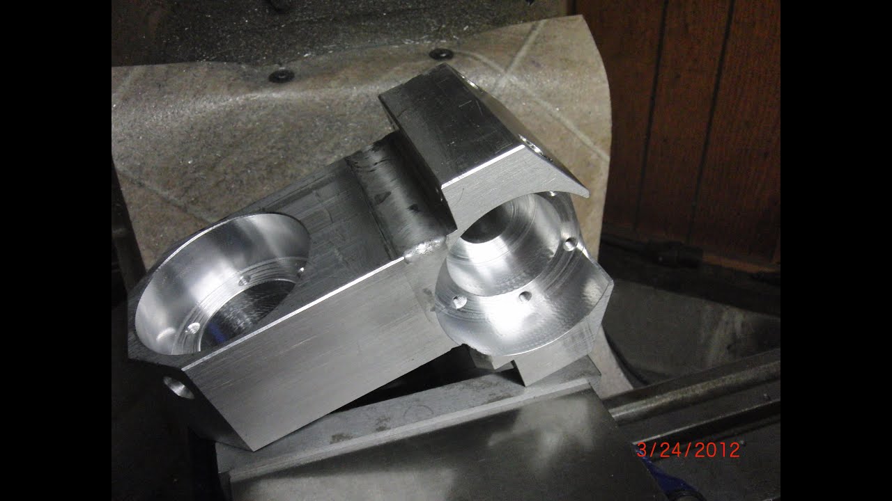 Mach3 Hurco CNC - Yoke for Bosch Oversize Ball Nut - Fresadora - YouTube