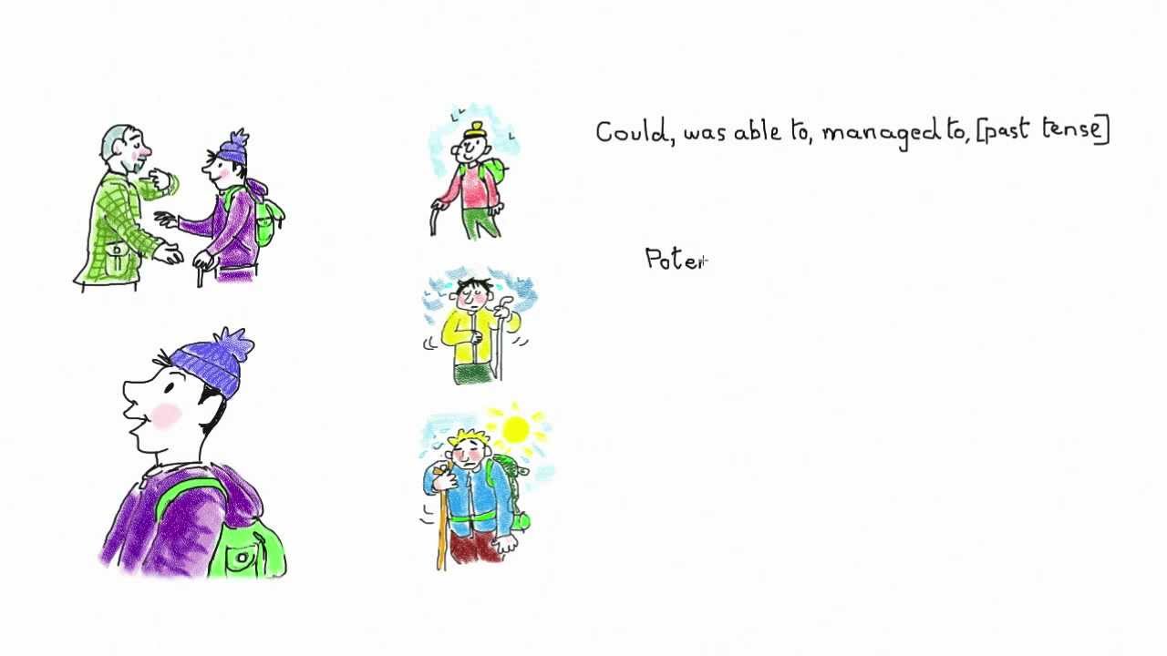 Learn English - Modal Verbs: ability in the past ("I could, I was able ...