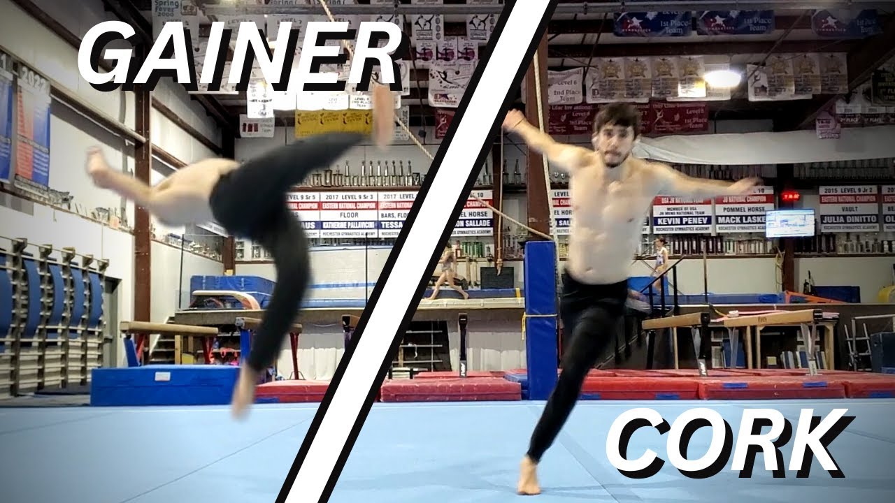 Gainer Swings and Double Cork Practice - YouTube