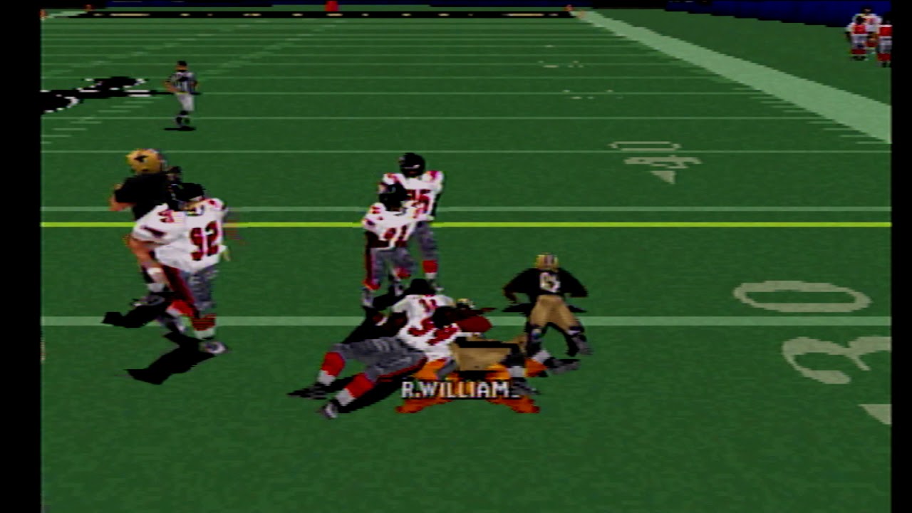 Madden NFL 2000 (NO vs ATL) - YouTube