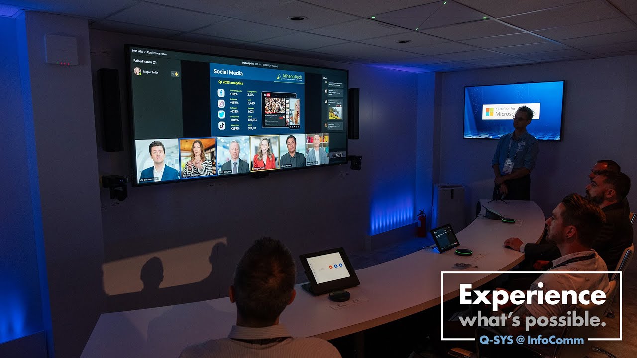 Q-SYS in Immersive Collaboration (Booth Tour @ InfoComm 2023) - YouTube