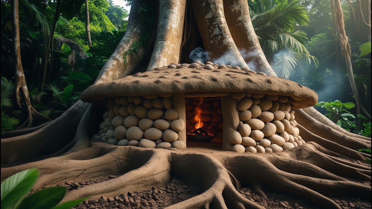 Built a Survival Shack Under a Giant Tree – And Here’s What Happened ...