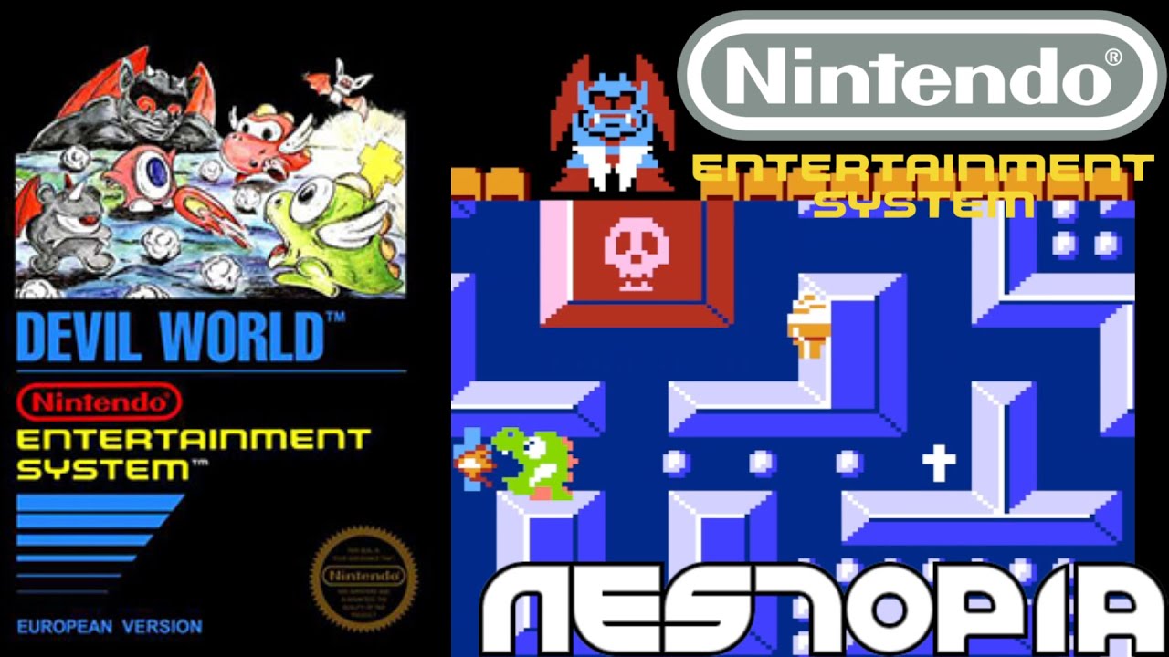 Devil World (1984) Nintendo Entertainment System (NES) Gameplay in HD ...
