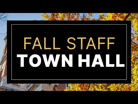 Fall 2021 Town Hall for Staff Members - YouTube