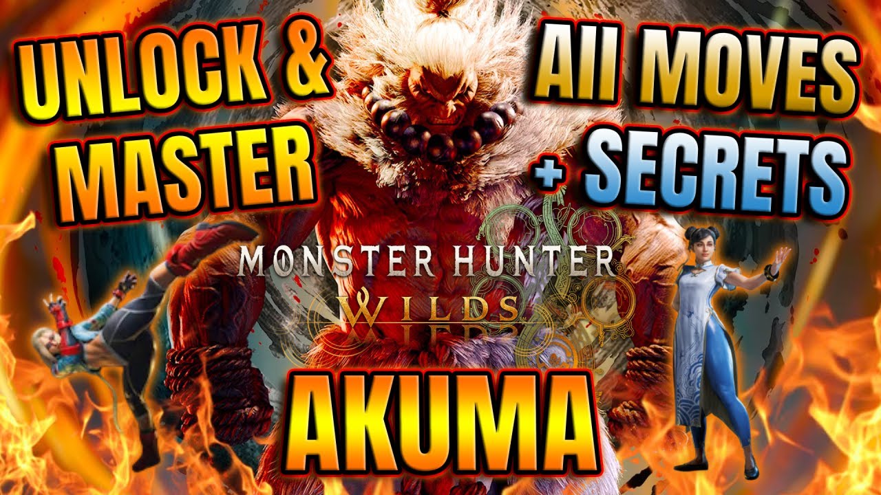 Monster Hunter Wilds Akuma’s Full Moveset! Secret Inputs, Finishers ...