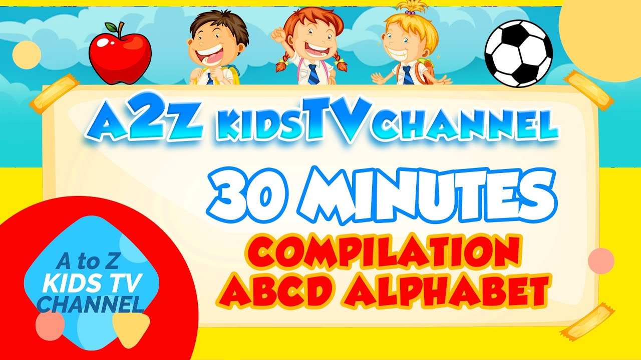 a for Apple b for ball, c for cat d for dog, abcd phonic song | A2Z Kids TV Channel - YouTube