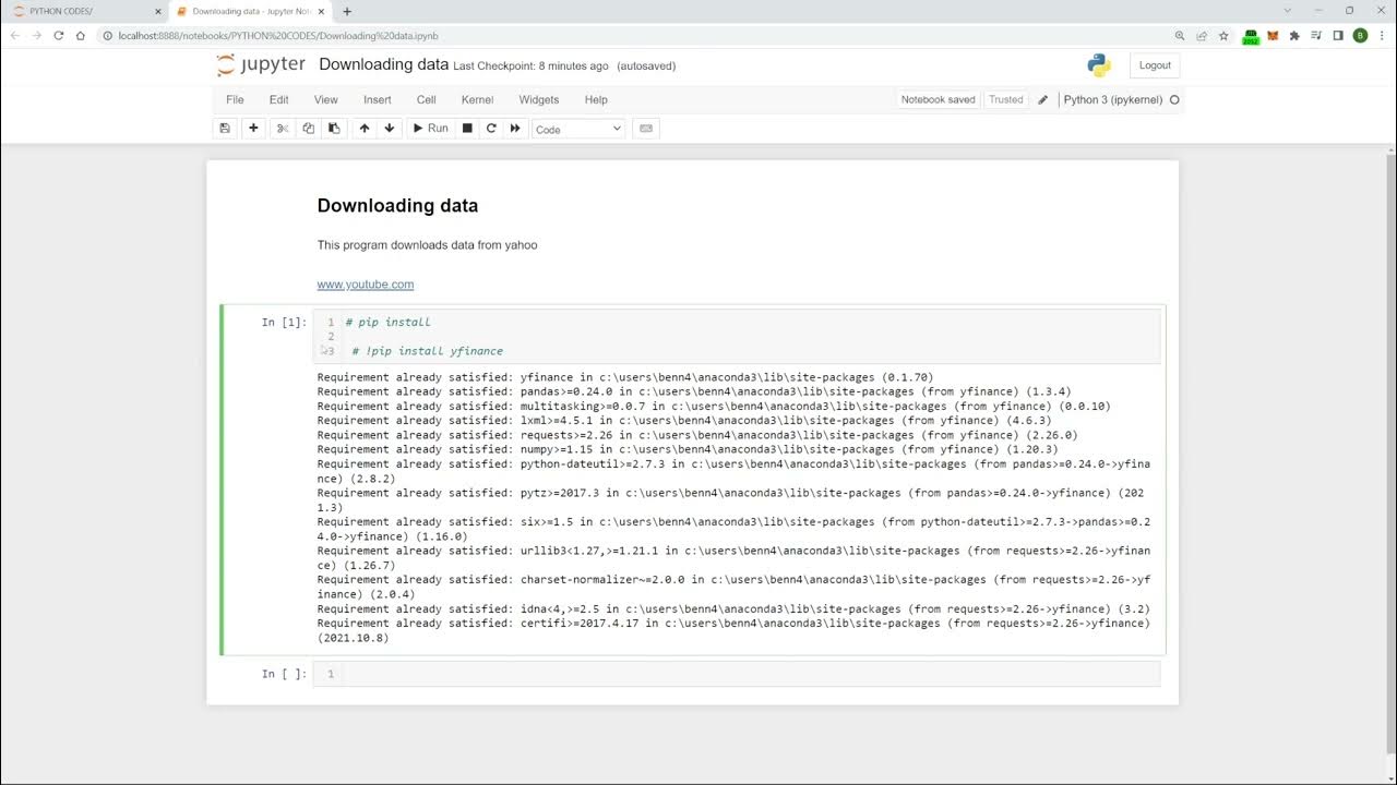 Downloading data into Python - YouTube