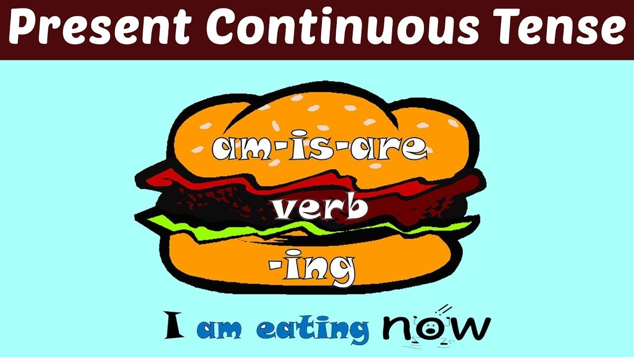 شرح زمن المضارع المستمر present continuous tense - YouTube