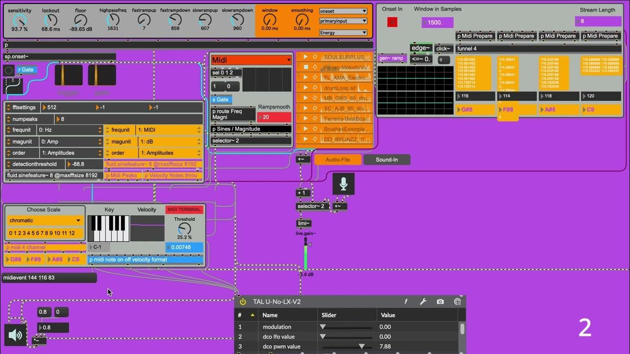 MAX/MSP Audio to Midi - YouTube