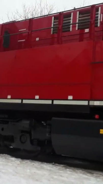 NEW LIVERY! CPKC 7433 AS MID DPU ON CPKC 113! #train #shorts #railfans - YouTube