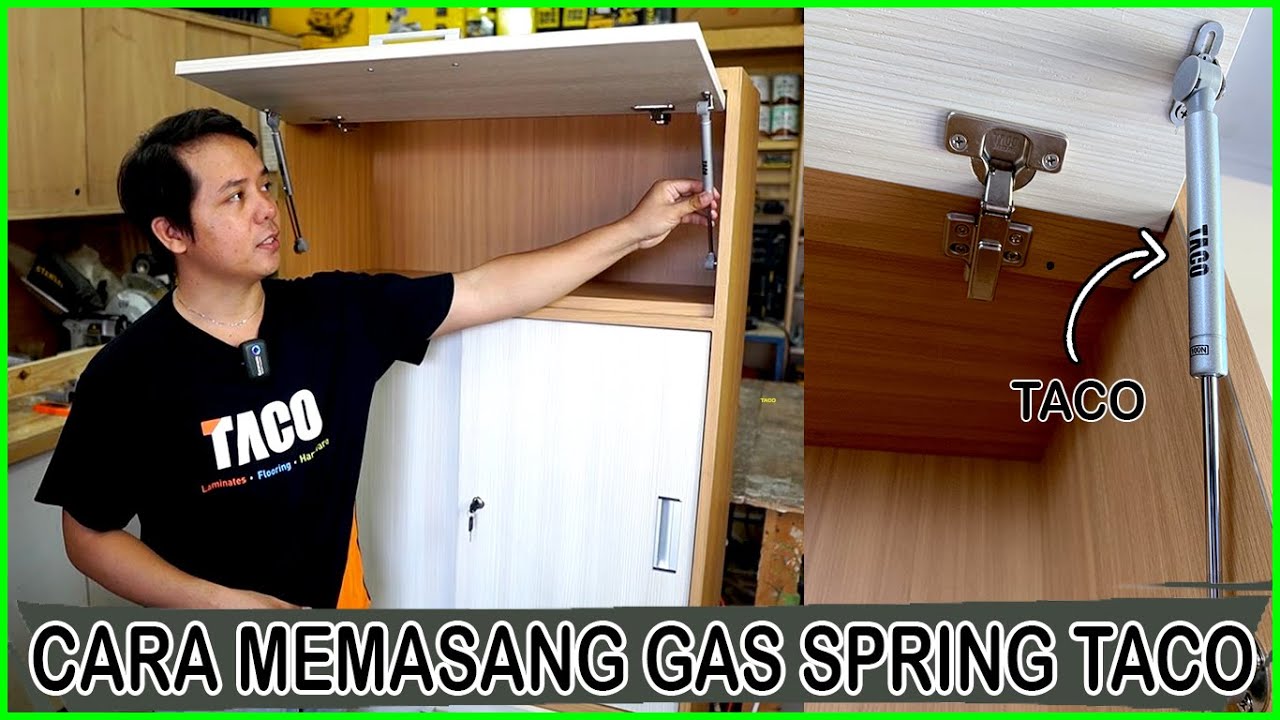 TACO GAS SPRING TGS100N - CARA MENASANG GAS SPRING UNTUK LEMARI PINTU ...