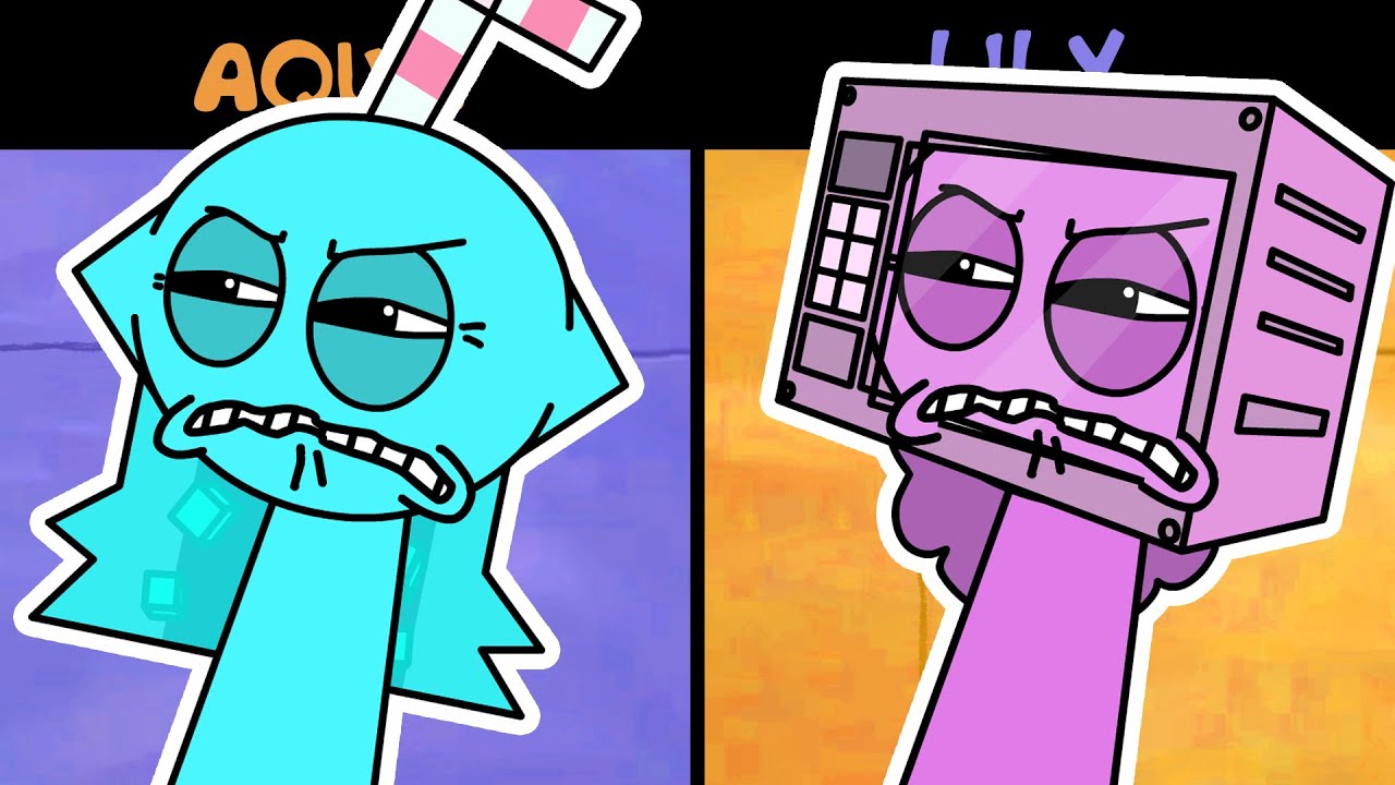 Aqua And Lily Removing A Splinter (SPRUNKI SPONGEBOB ANIMATION ...