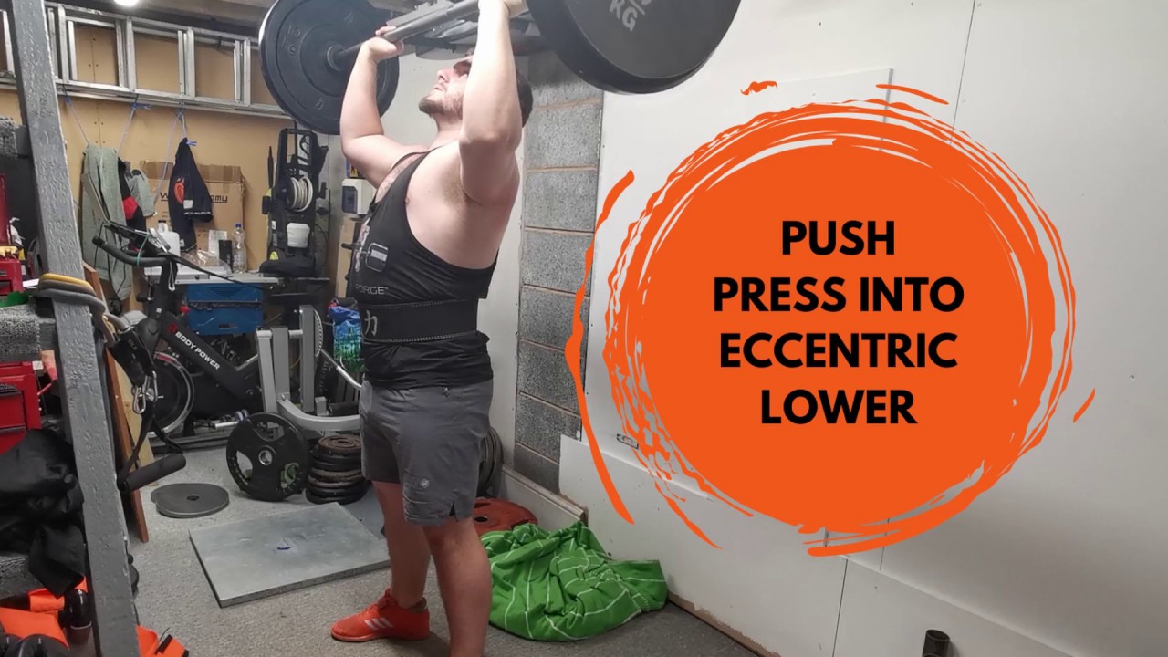 Push Press into Eccentric Lower - Demonstration - YouTube