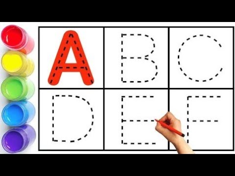 Abc| Abcd| Abcd tracing for kids| Tracing Abcd easy with colour| - YouTube