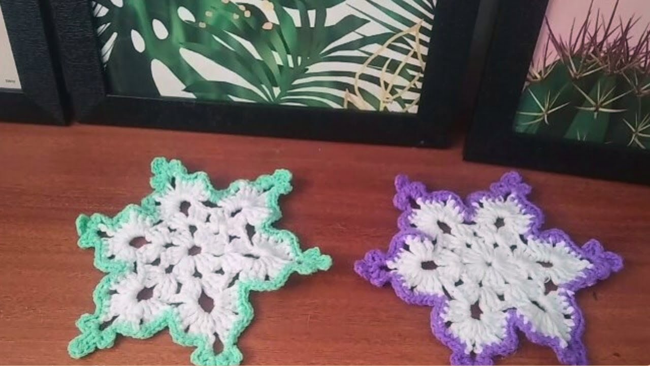 How to crochet snowflake I Tutorial for beginners I ms crochet world ...