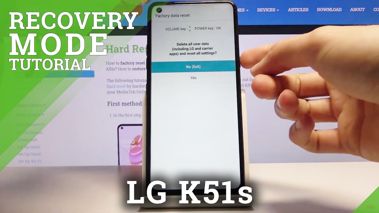 How to Open Recovery Mode on LG K51s - YouTube