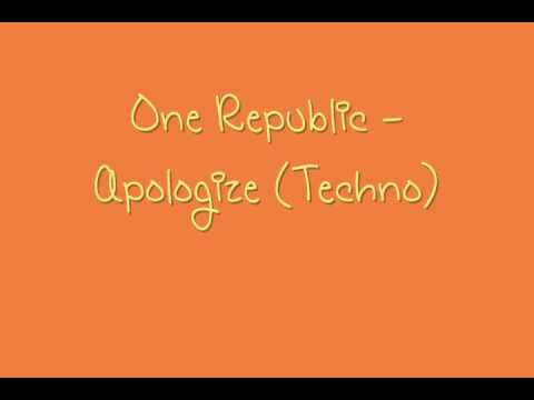 One Republic - Apologize (Techno) - YouTube