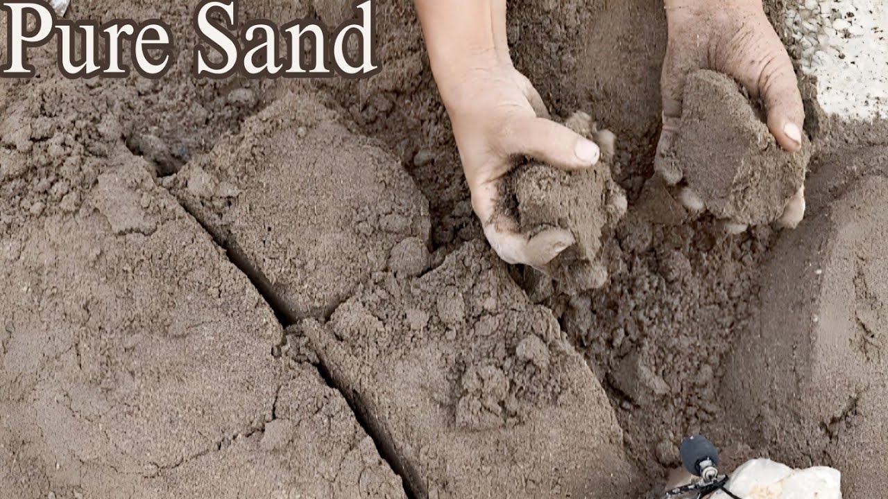 Pure sand damp crumbling on floor | ASMR Analmun - YouTube