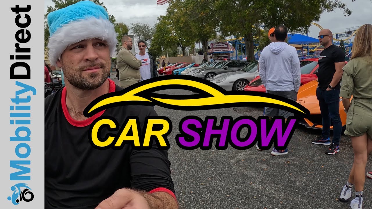 🏎️ Attending An Awesome Car Show With A Mobility Scooter - YouTube