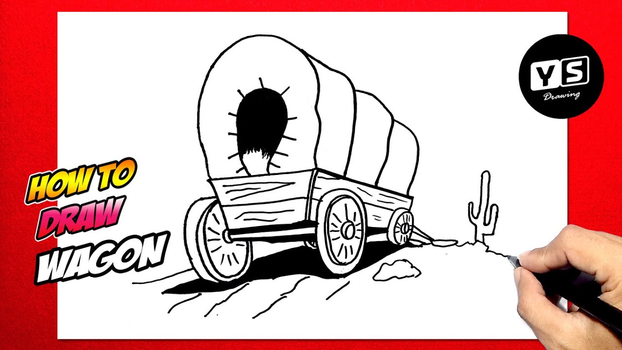 How to draw Wagon - YouTube