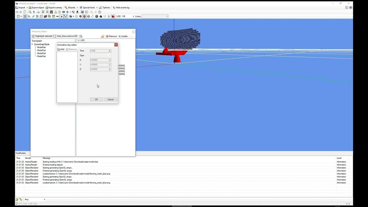 ModelConverterX | Hierarchy Editor edit transformations and animations - YouTube
