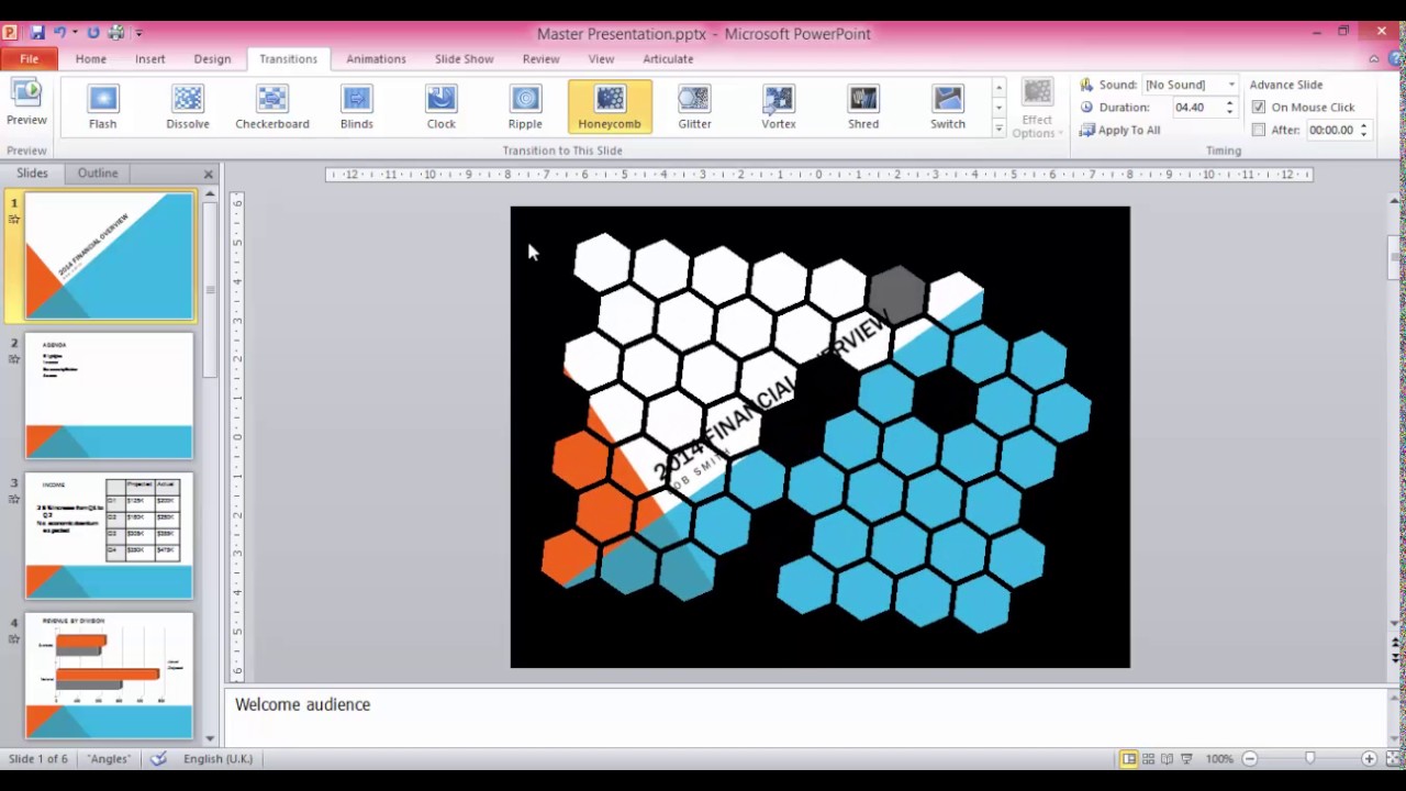 POWERPOINT Creating slide transitions - YouTube