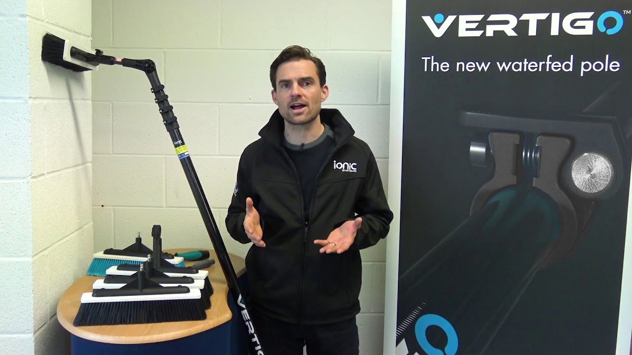 Vertigo black Edition waterfed pole | Ionic Systems - YouTube