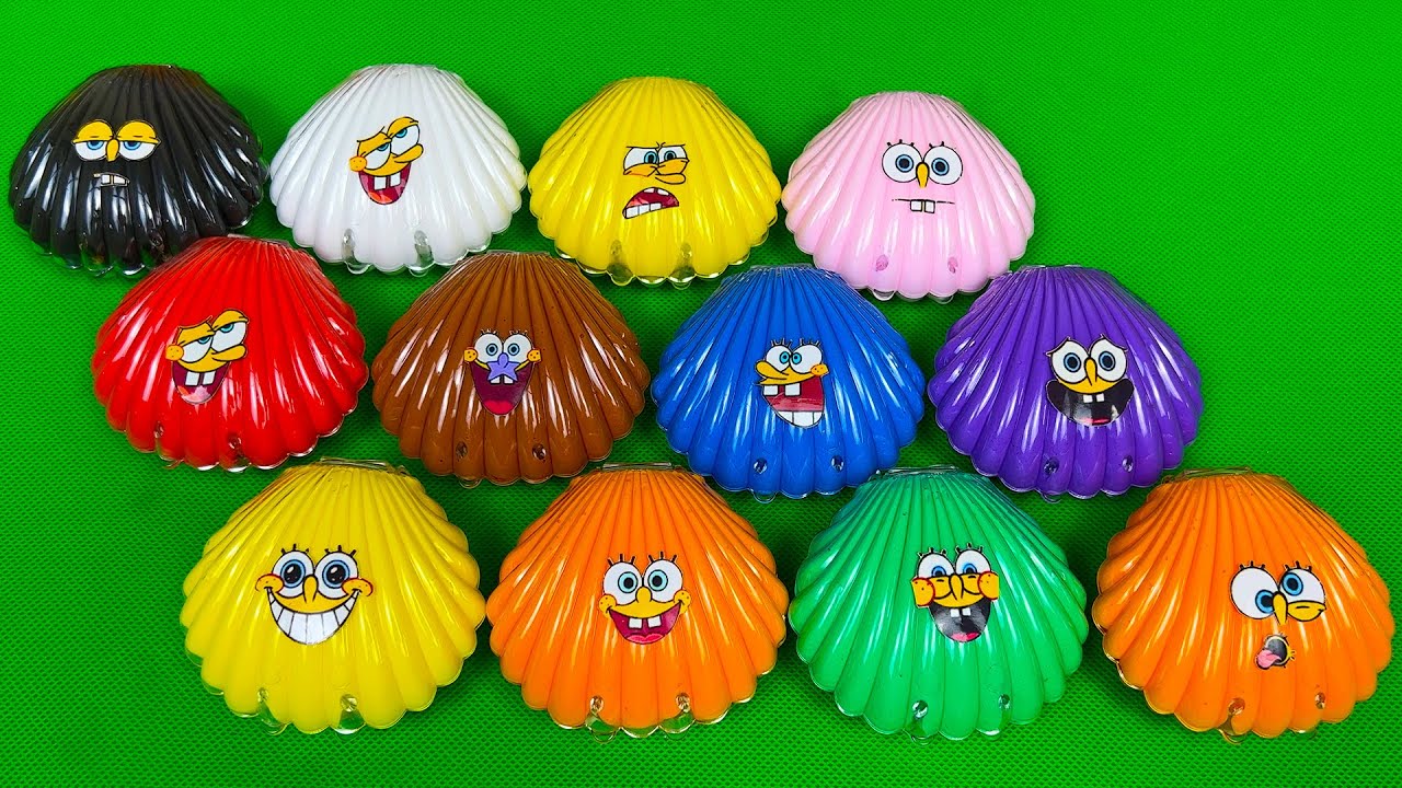 Spongebob Squarepants - Relaxing All SLIME Coloring With Seashell ...