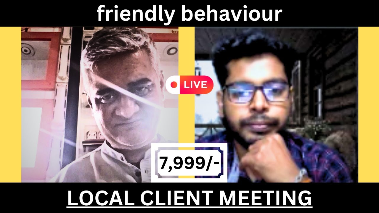 Facebook ads client meeting Local client live meeting 7,999 INR project ...