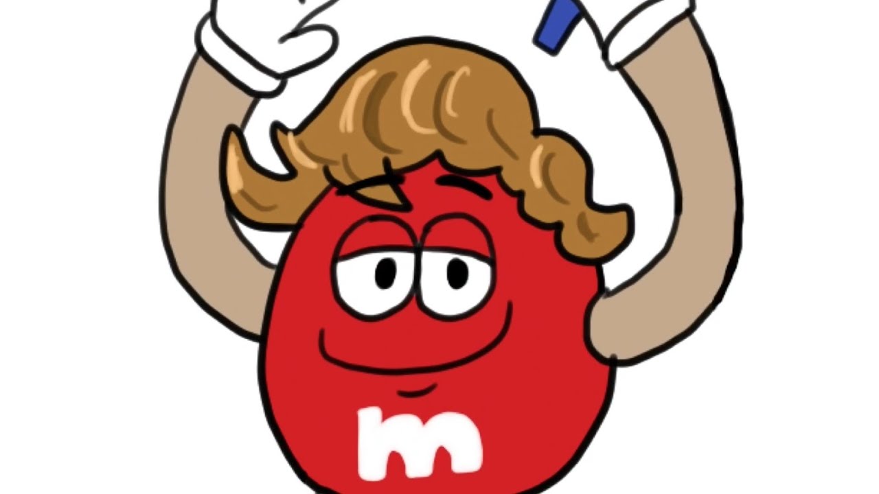 Red M And M Character Drawing