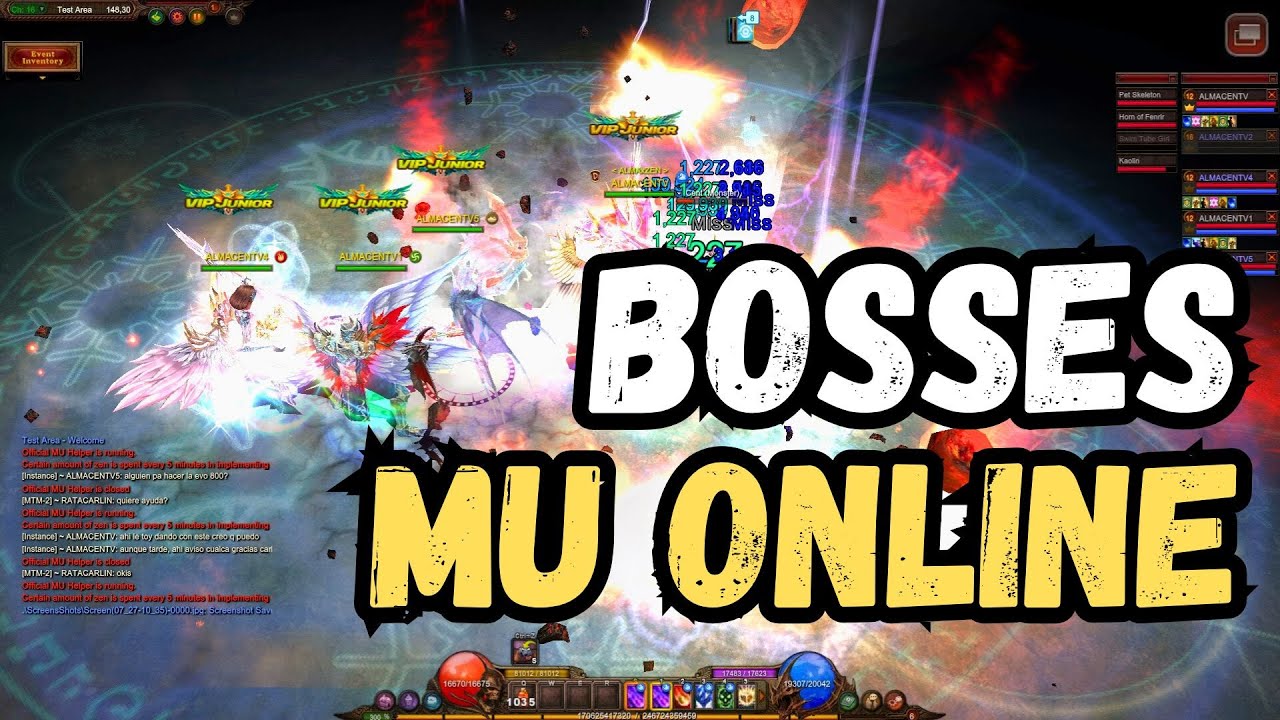 Voy A Buscar Bosses de MU ONLINE ☠️ 😠 - YouTube