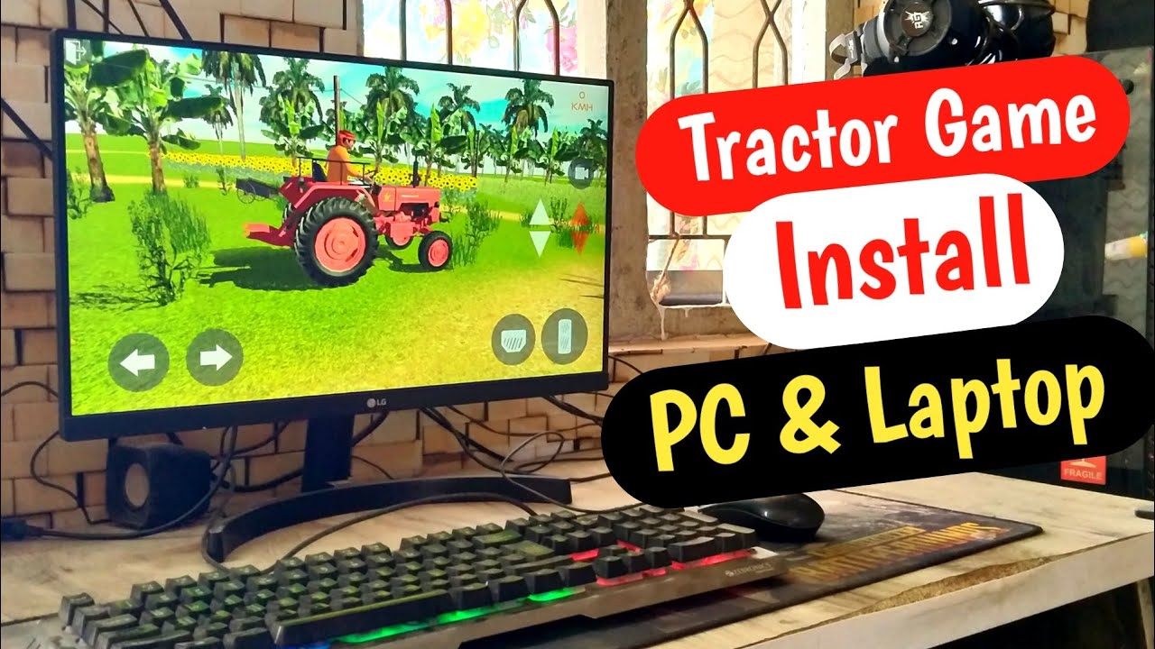 First Time Install And Play Indian Tractor Driving 3D Game On PC | Key ...