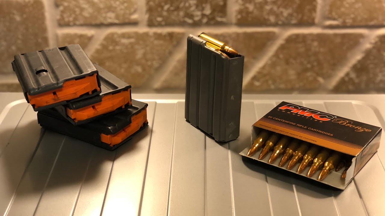 How to load an AR-15 Magazine for beginners - YouTube