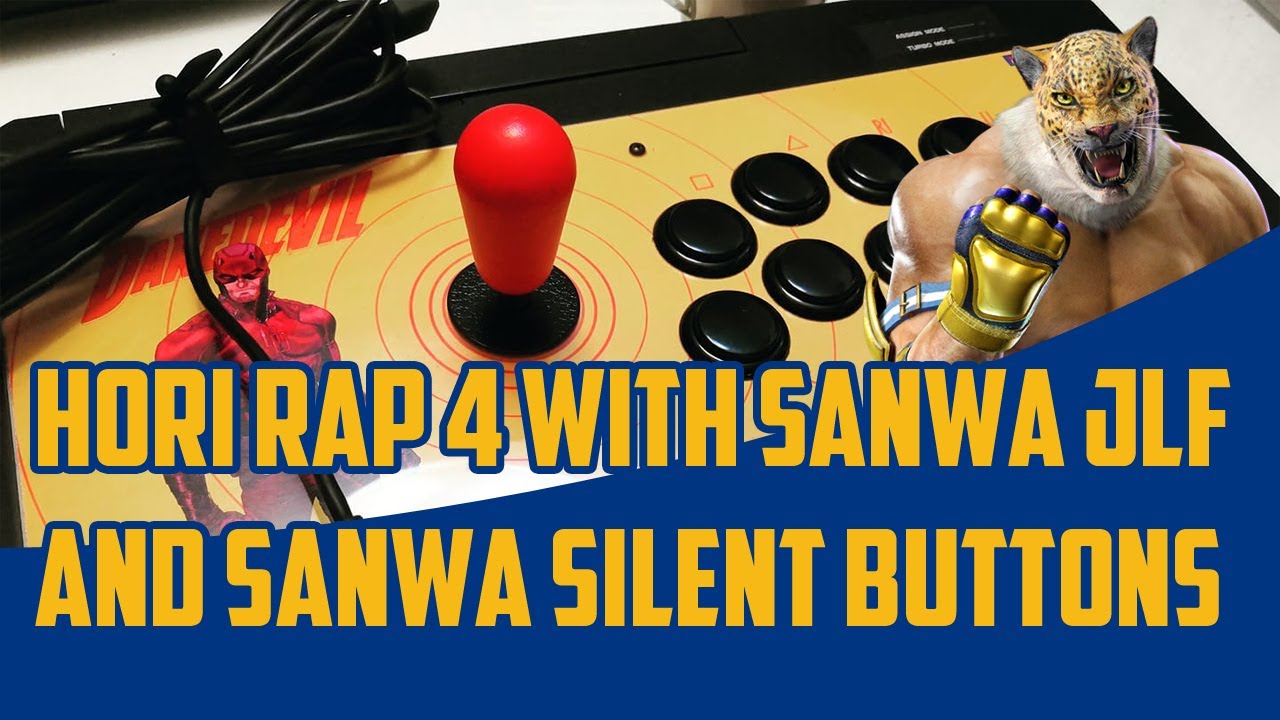 Tekken 7 on a Hori Rap 4 with Sanwa JLF and Sanwa Silent buttons - YouTube