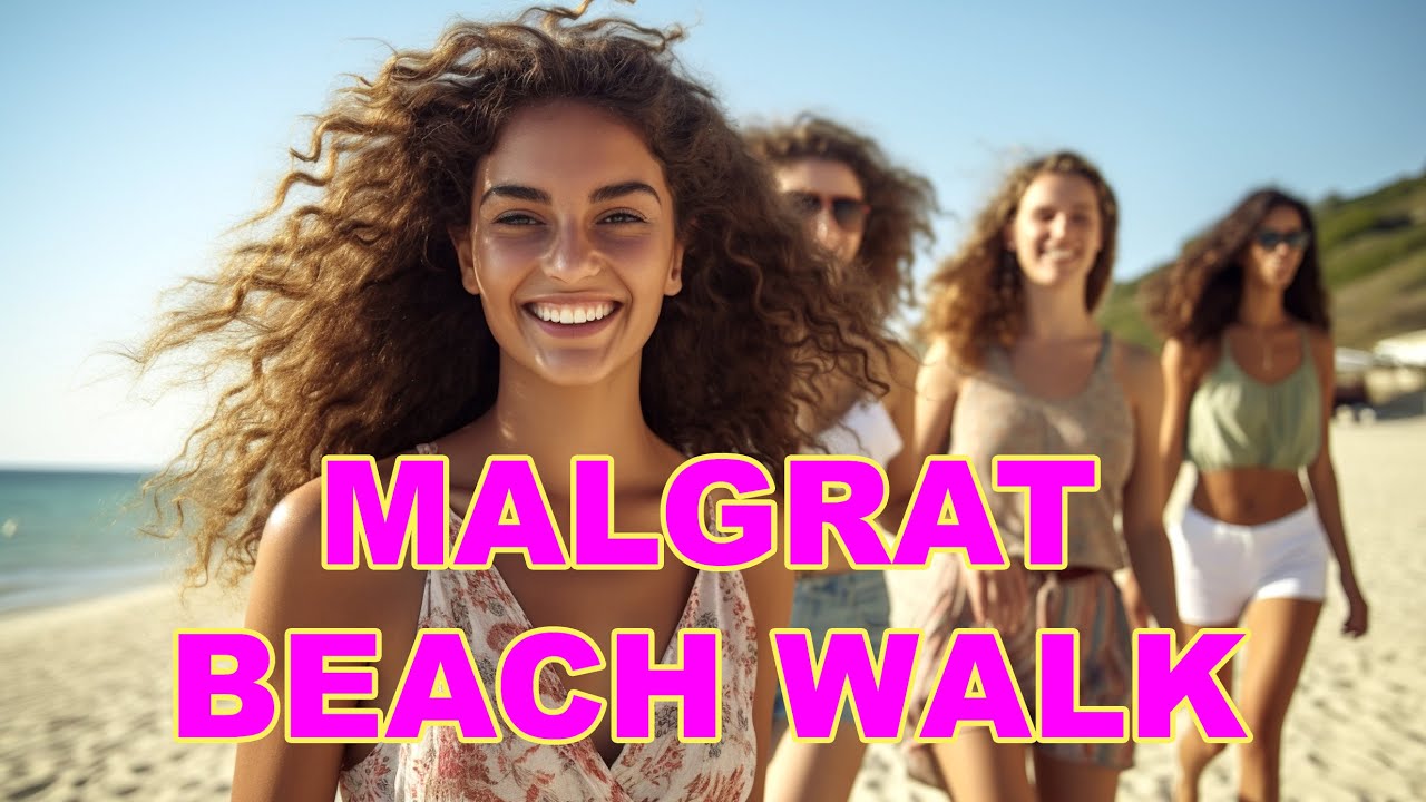 🇪🇸 Malgrat de Mar Beach Walk Spain Summer 2023 🌞 4K UHD - YouTube