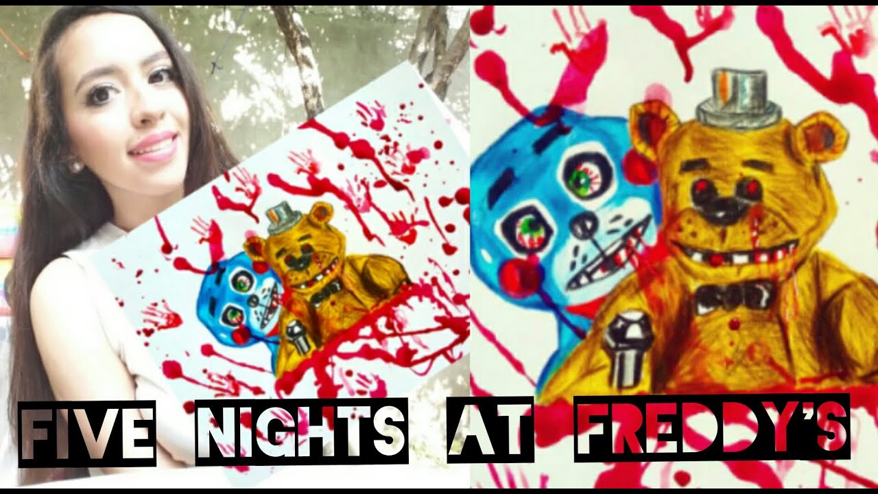 FIVE NIGHTS AT FREDDY'S CREA UNA PINTURA SANGRIENTA DE EL VIDEOJUEGO ...