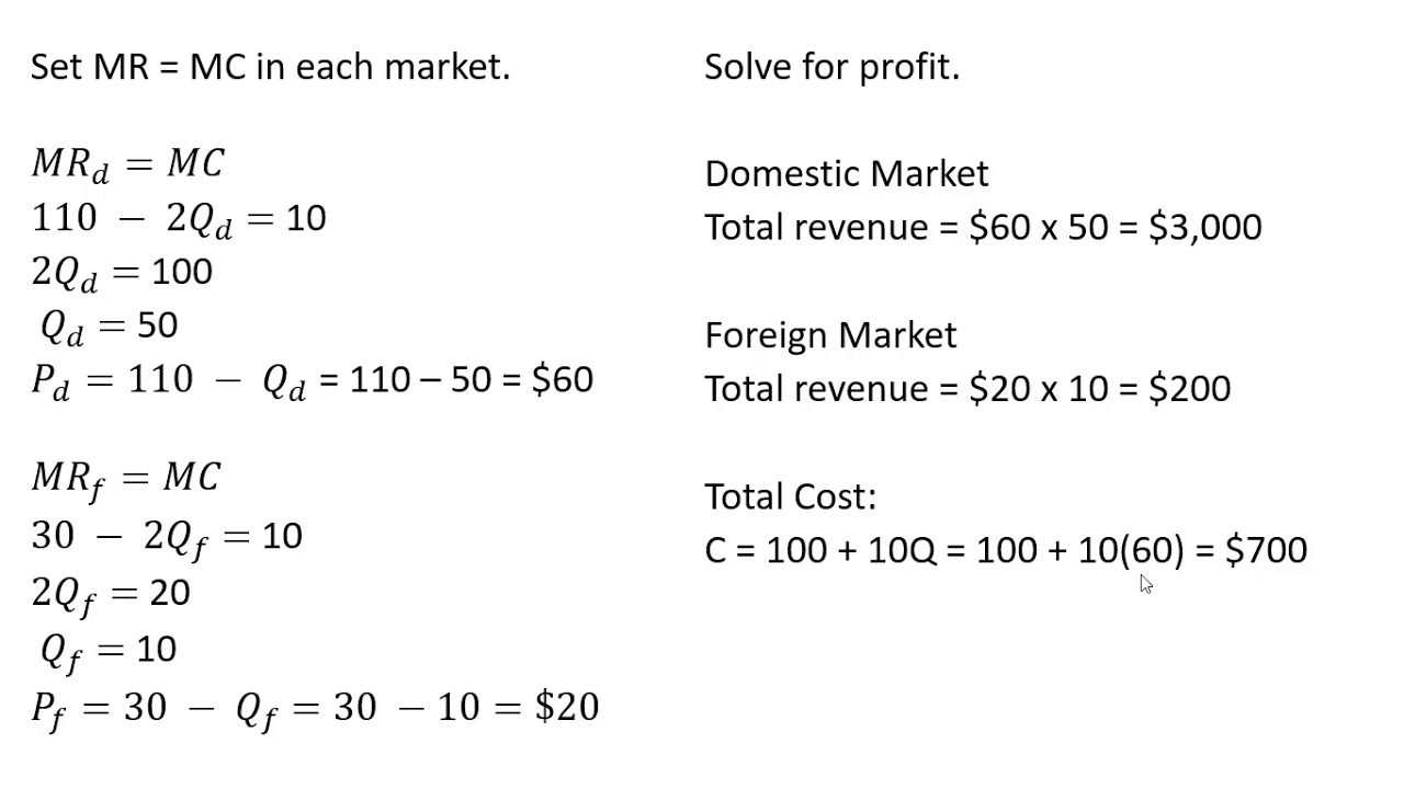 Third Degree Price Discrimination How To Solve YouTube