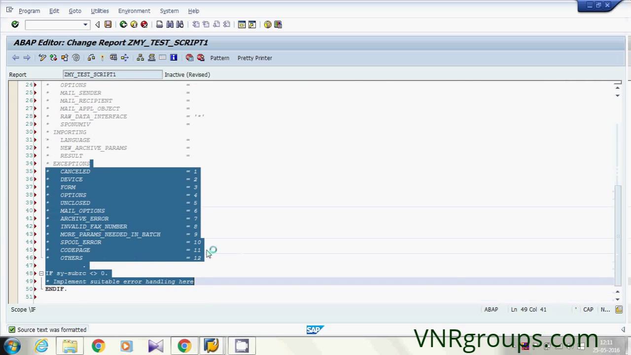 Sap Scripts For Beginners Introduction Part 2 Youtube 7643